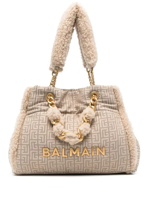 Balmain 1945 Jacquard Tote Bag