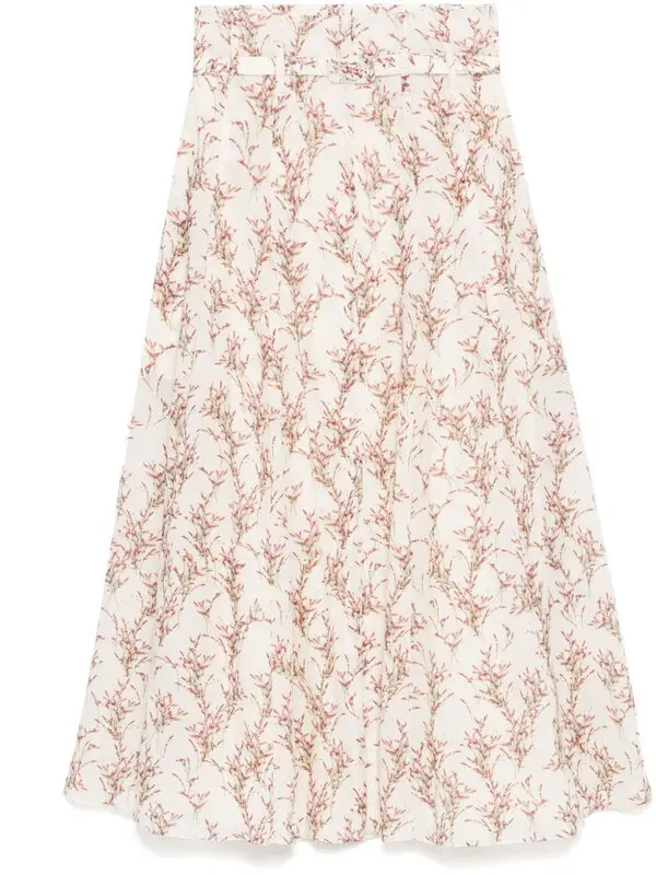 Gabriela Hearst Dugald Flared Skirt - Neutrals