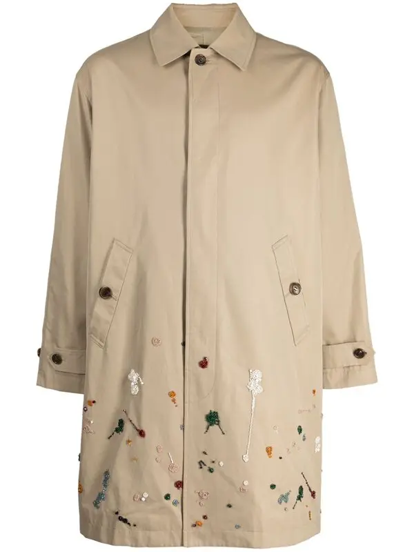 UNDERCOVERISM Bead-embellished Single-breasted Coat