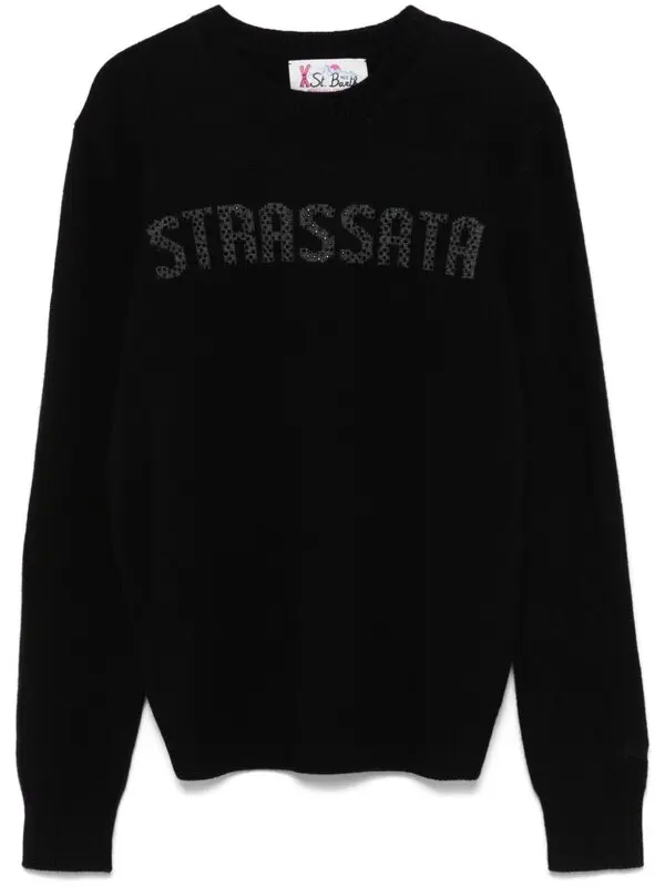 MC2 SAINT BARTH Intarsia-knit Sweater - Black