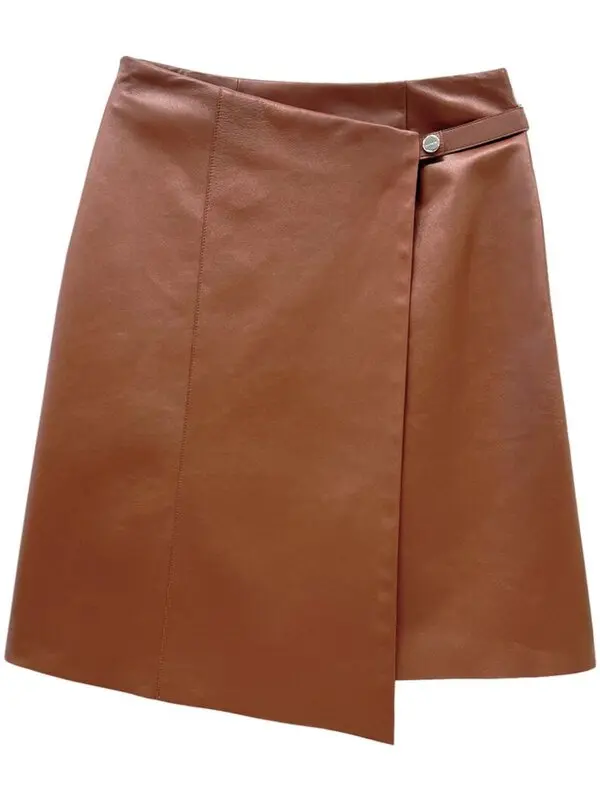 AERON Cora Leather Skirt