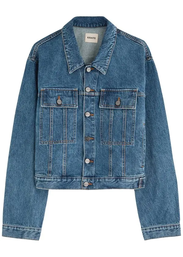 Khaite Saunder Faded Jacket - Denim