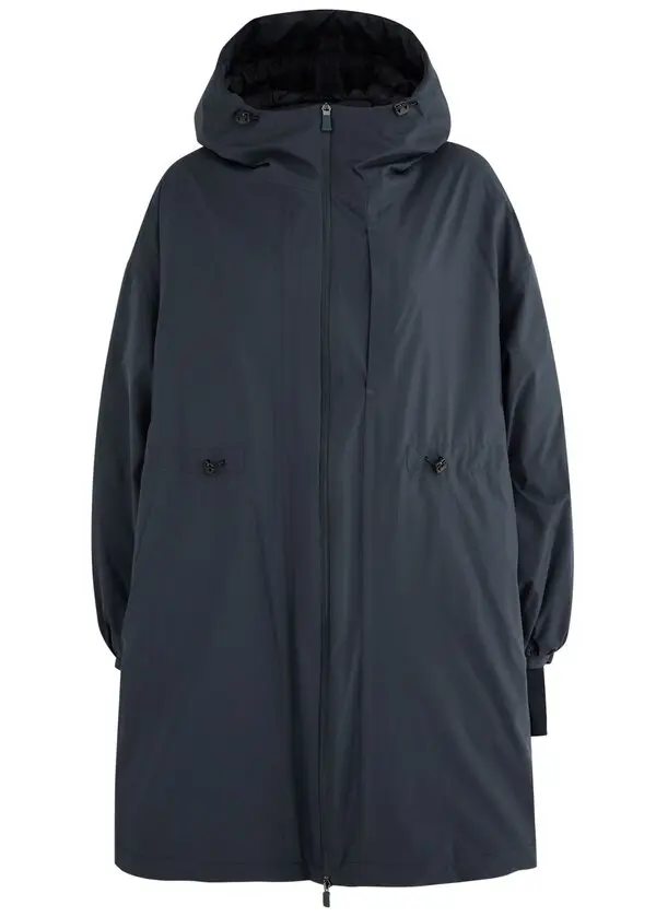 Herno Padded Gore-Tex Coat In Navy 40% Off Editorialist