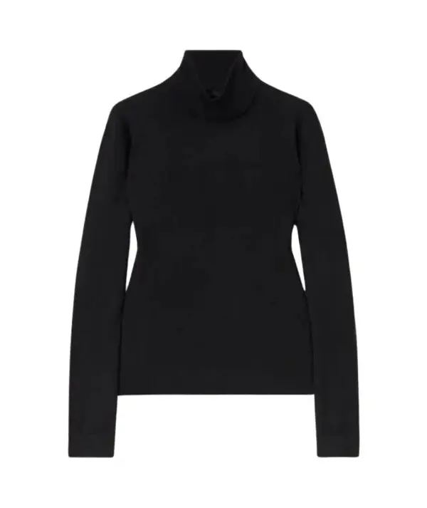 LESET James Wool Turtleneck Sweater - Black
