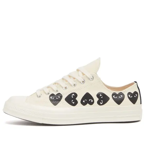 Play Comme Des Garcon X Converse Multi Heart Low Top Sneaker
