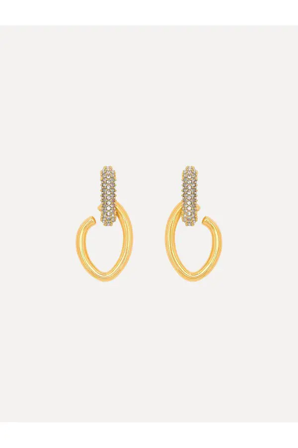Oscar De La Renta Pavé O Drop Earrings