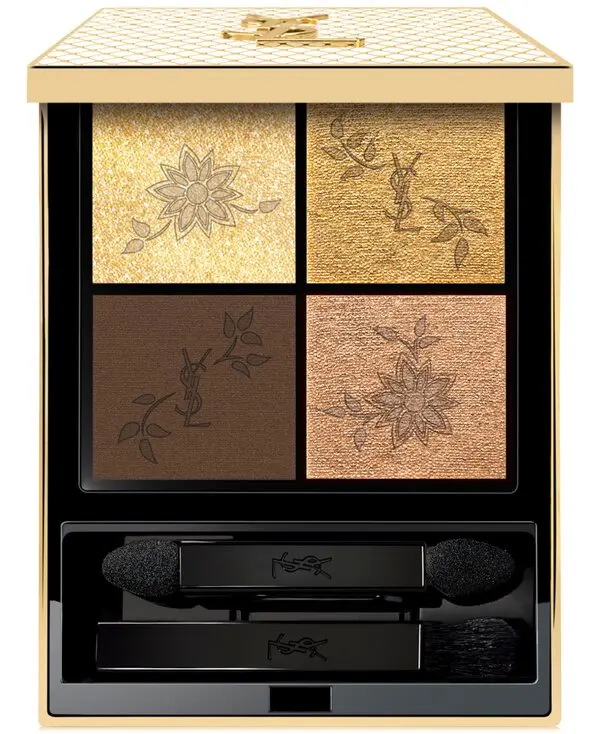 Saint Laurent Limited-edition Gold Lace Couture Mini Clutch Luxury Eyeshadow Palette