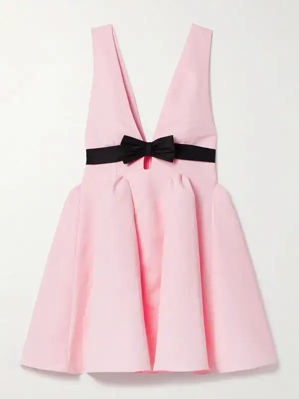 strapless open back dress Short Pink A-Line Homecoming Dress with Ribbon Waist Pink / 6 main image 0
