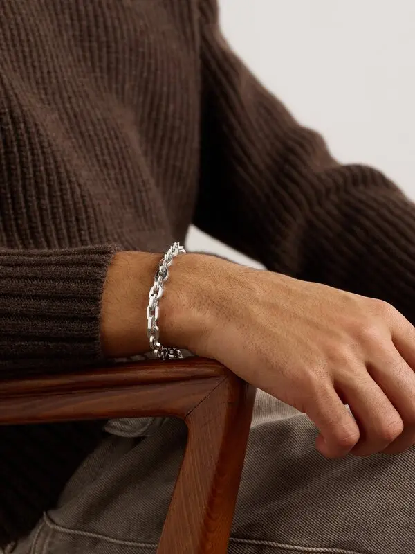 M. Cohen By Maor Cuadro Toggle Sterling Chain Bracelet - Silver