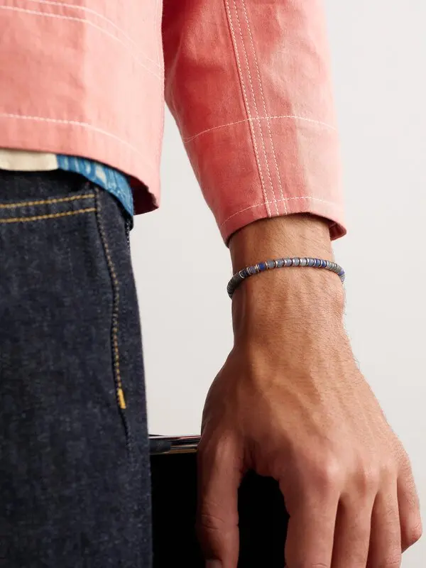 M. Cohen By Maor Sapet Sterling Aventurine Beaded Bracelet