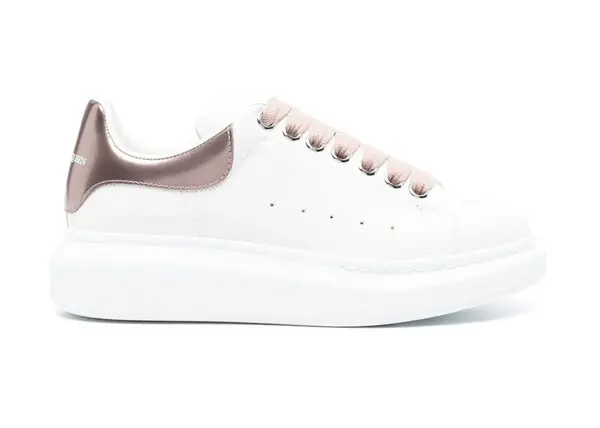 Alexander McQueen Oversized Sneakers - White/rose