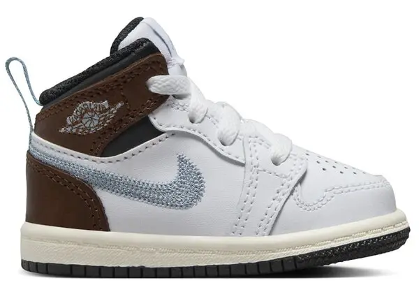 JORDAN 1 Mid Se Sneakers - White/black/sail