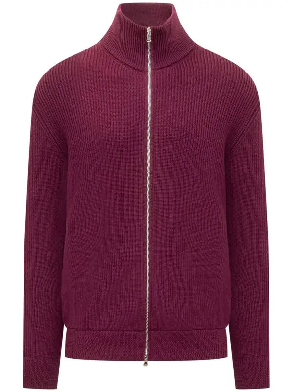 SEVEN GAUGE Zip-up Jumper - Red