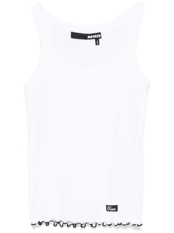 Remain Birger Christensen Ribbed Tank Top - White