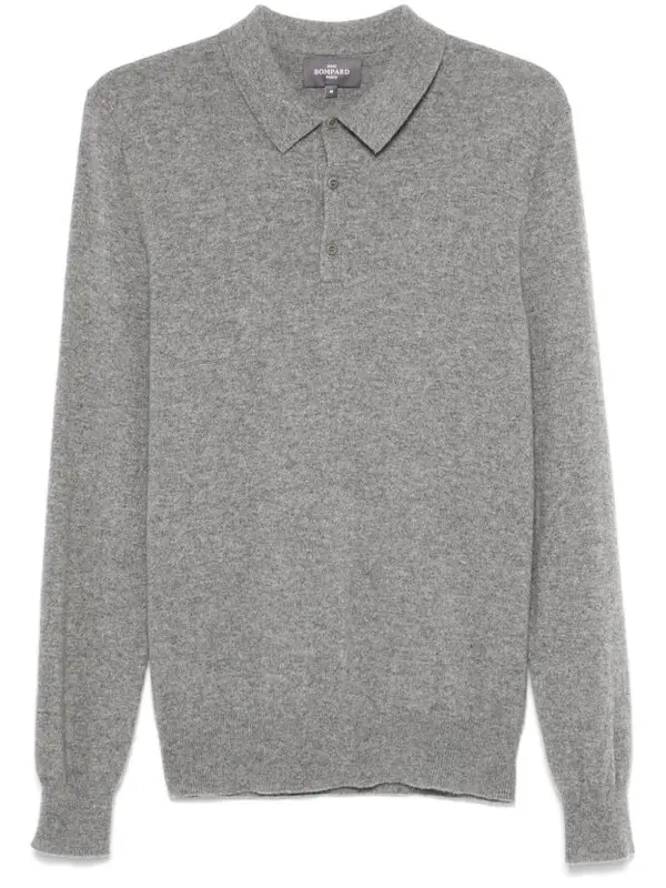 Eric Bompard Long-sleeve Polo Shirt - Grey
