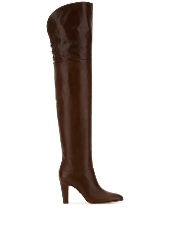 Chloé 85mm Eve Boots - 25e Sooty Brown