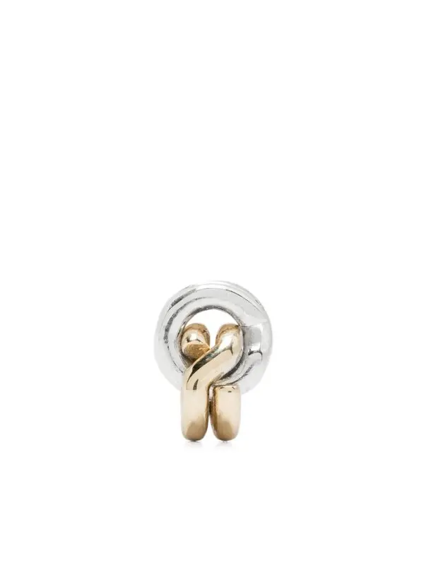 OUIE 14k And Sterling Silver Keyring Single Earring