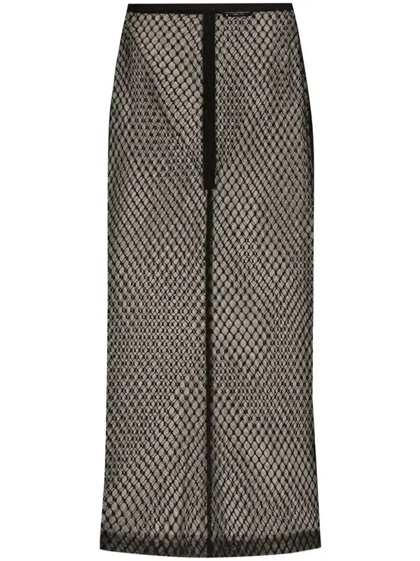 Dolce & Gabbana Mesh Midi Pencil Skirt