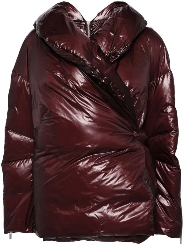 Helmut Lang Apex Cocoon Puffer Jacket - Red