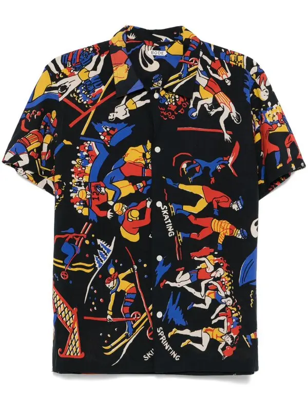 BODE Printed Shirt - Black