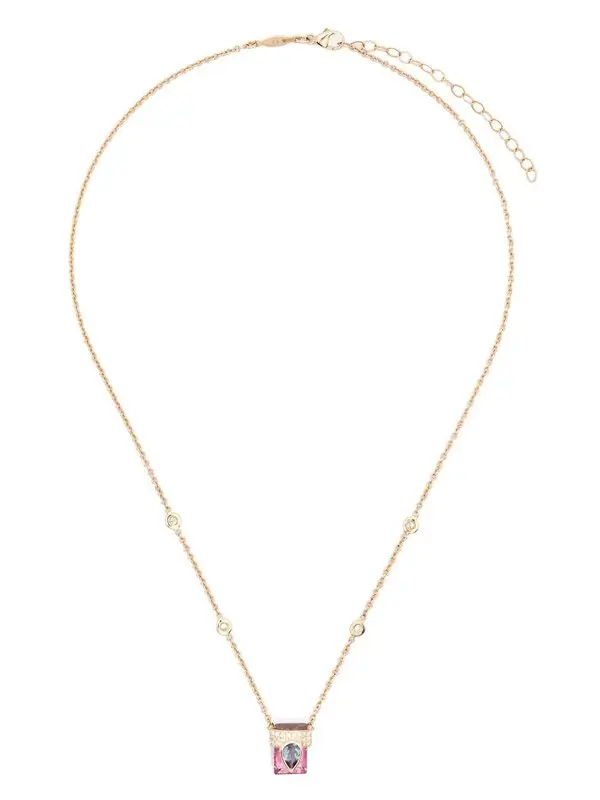 Jacquie Aiche 14kt Gold Aquamarine And Diamond Pendant Necklace - Yellow