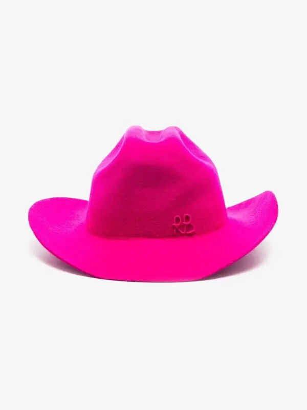 Ruslan Baginskiy Logo Embroidered Cowboy Hat - Pink