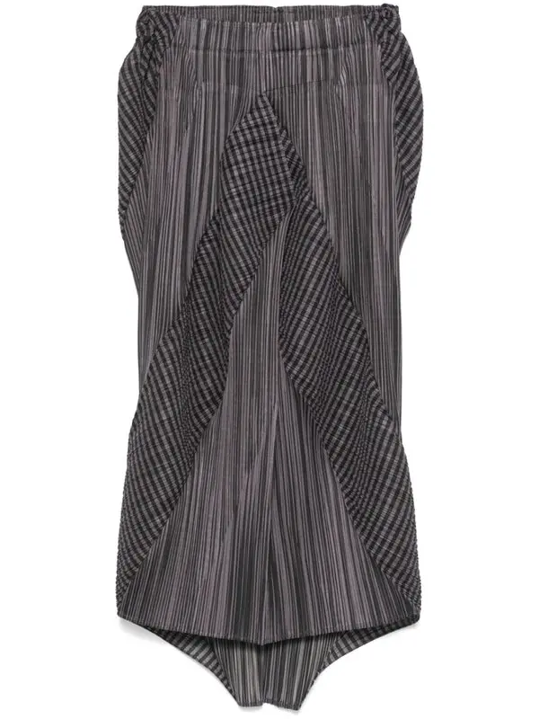 Issey Miyake Cosmic Rays Midi Skirt - Black | Editorialist