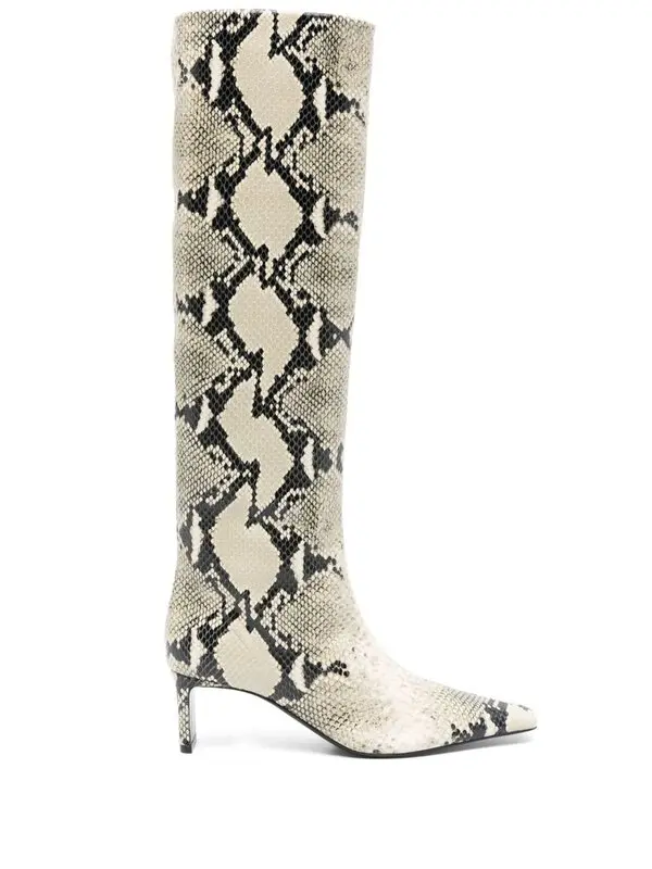 Khaite 55mm Ona Boots - Neutrals