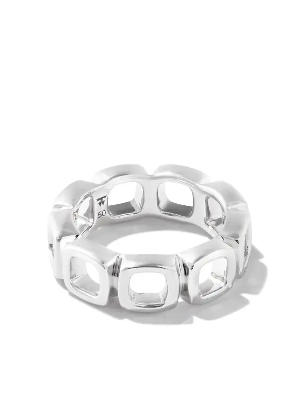Tom Wood Sterling Cushion Band Ring