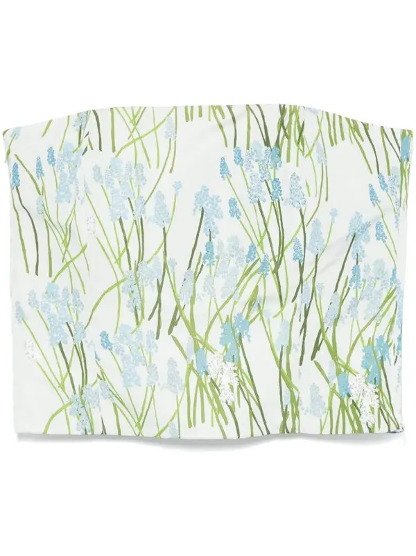 Bernadette Lena Strapless Top - E07 - Snowdrop- Winter Blue