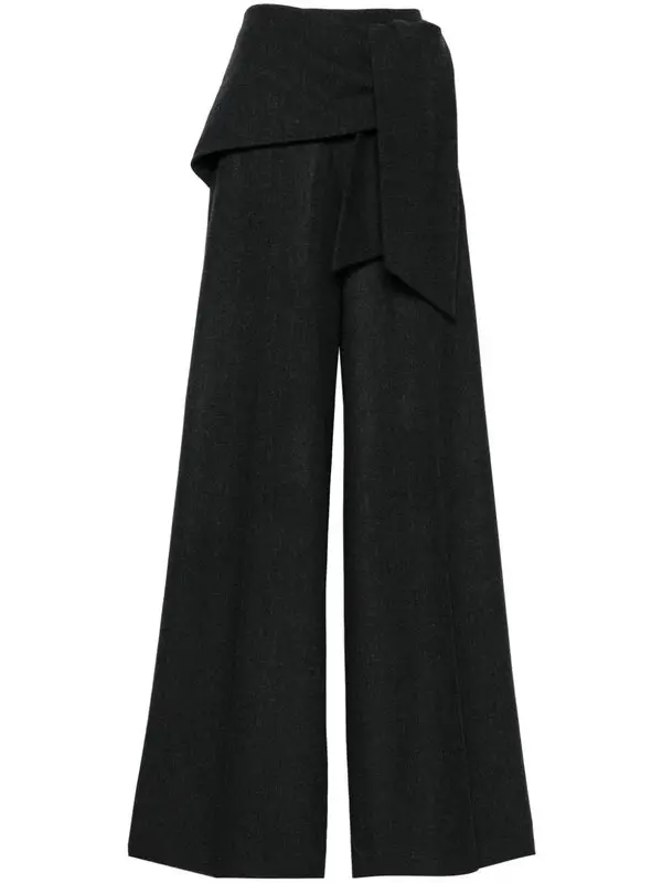 Max Mara Felt Palazzo Pants