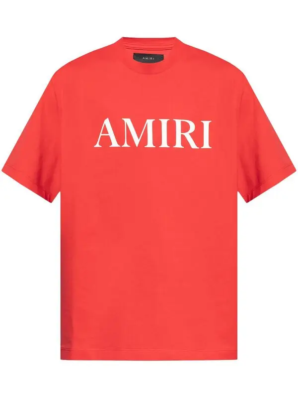 Amiri Logo-print T-shirt - Red