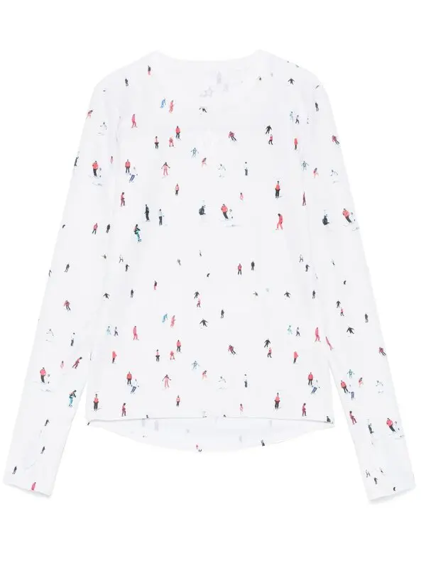 Perfect Moment X Dede Johnston Crowded Slopes Top - White