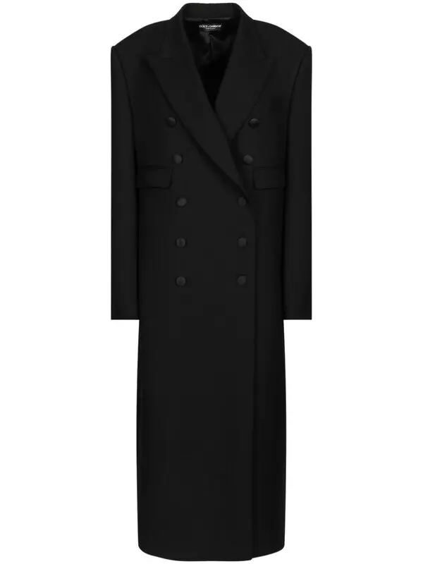 Dolce & Gabbana Wool Gabardine Double-breasted Coat
