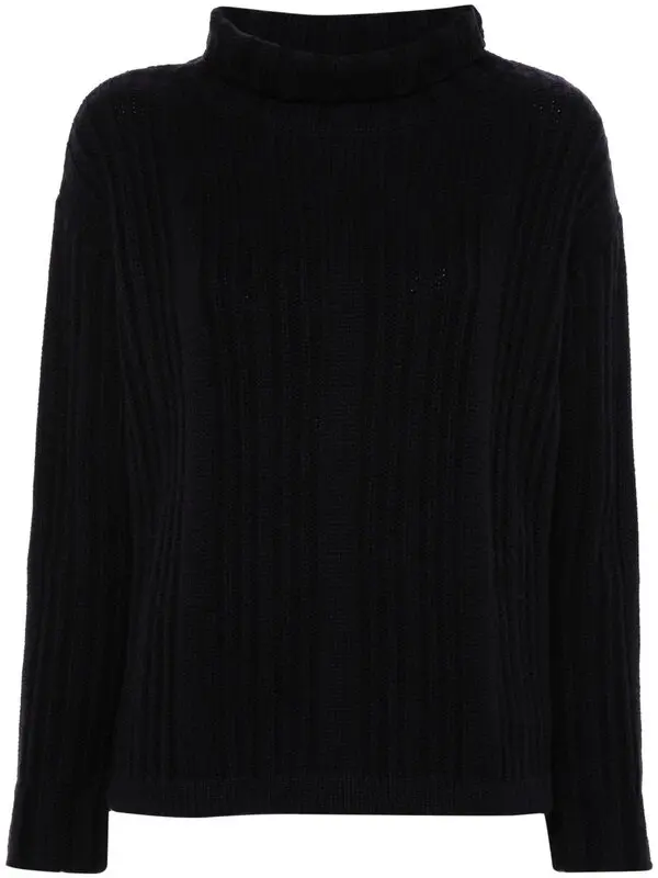 Max Mara Rib-knit Roll-neck Sweater
