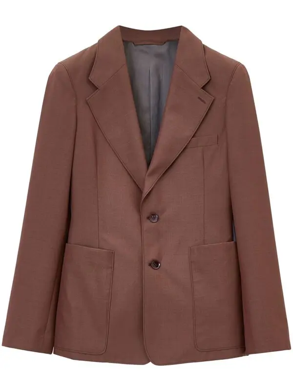 LEMAIRE Single-breasted Blazer - Brown