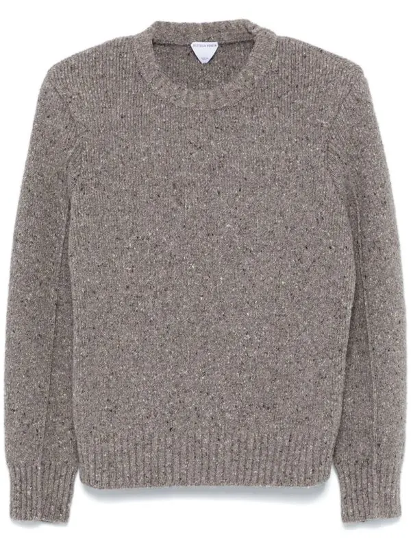 Bottega Veneta Crew Neck Jumper - 1830 Riverbed Melange
