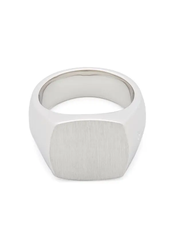 TOM WOOD Mini Signet Cushion Ring 52 Mini Signet Cushion Ring - 9K