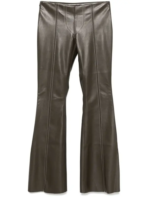 ELENA VELEZ Flared Trousers - Algae