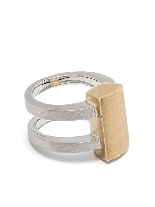 Tom Wood 9k Yellow And Recycled Silver Ring