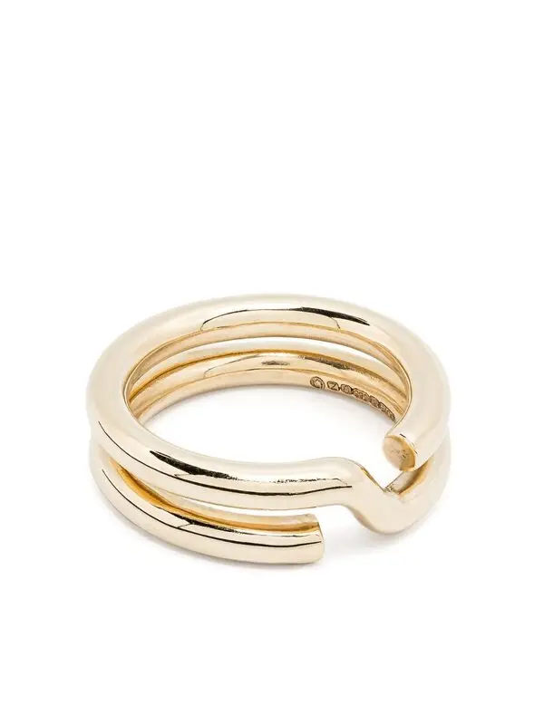 OUIE 14k Yellow Keyring Ring
