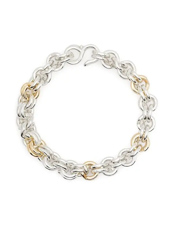 OUIE 14k Yellow Gold And Sterling Bracelet