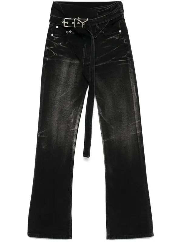 Y/project Wrap Belt Bootcut Jeans