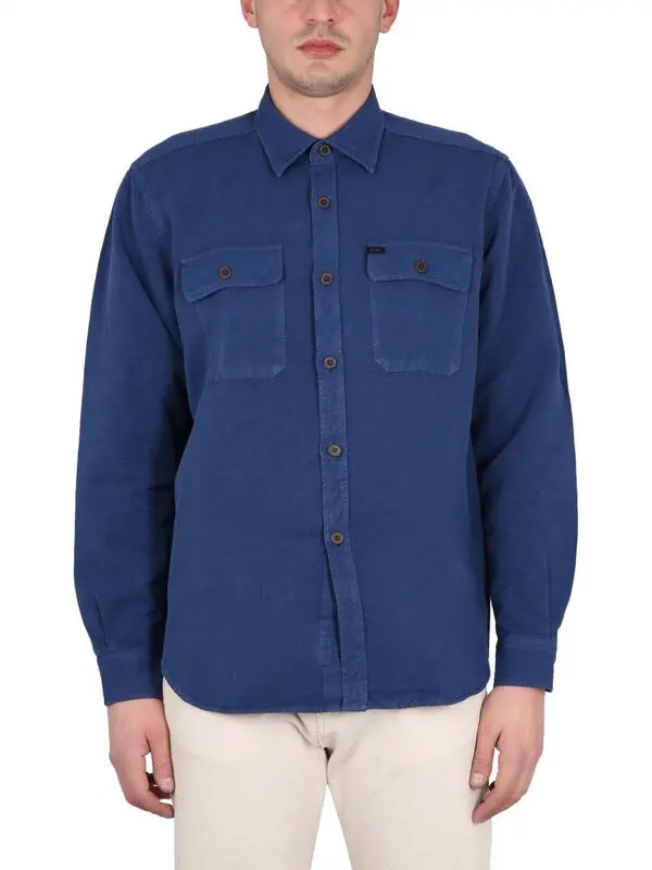 FAY Shirt With Pockets - Blue