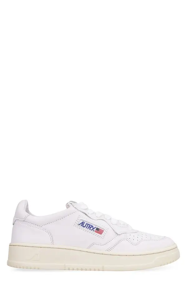 AUTRY Medalist Leather Low-top Sneakers - White