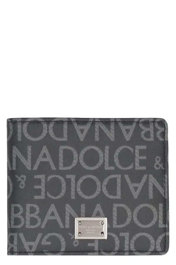 Dolce & Gabbana All-over Logo Wallet - Black
