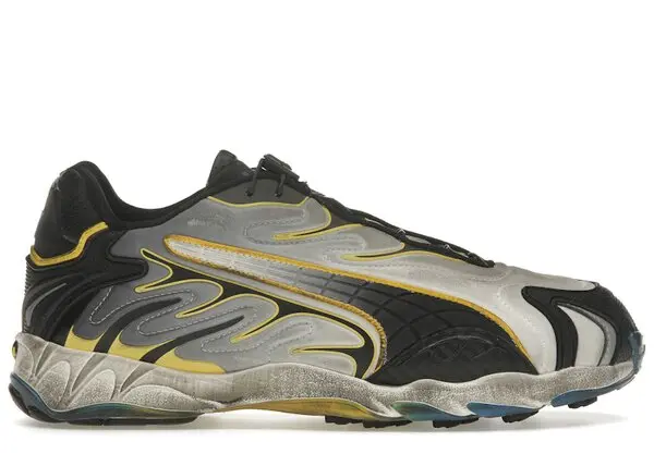 PUMA Inhale Og A$ap Rocky Distressed Pack Sneakers - Warm White/puma Black/pelé Yellow