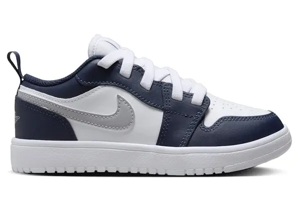 JORDAN 1 Low Alt Sneakers - White/midnight Navy Blue/wolf Grey