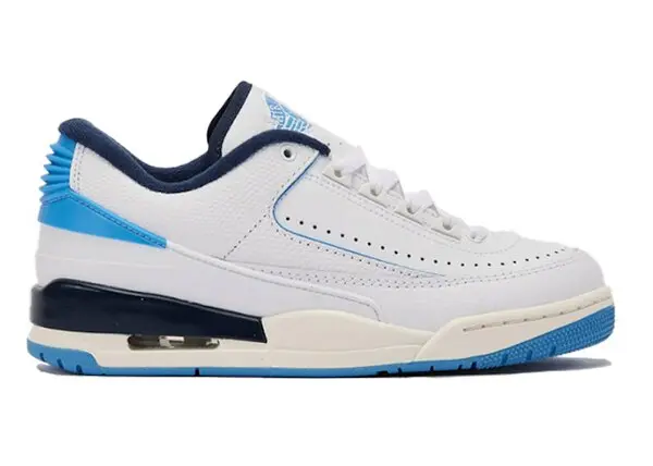 JORDAN 2/3 Unc Sneakers - White/university Blue/midnight Navy