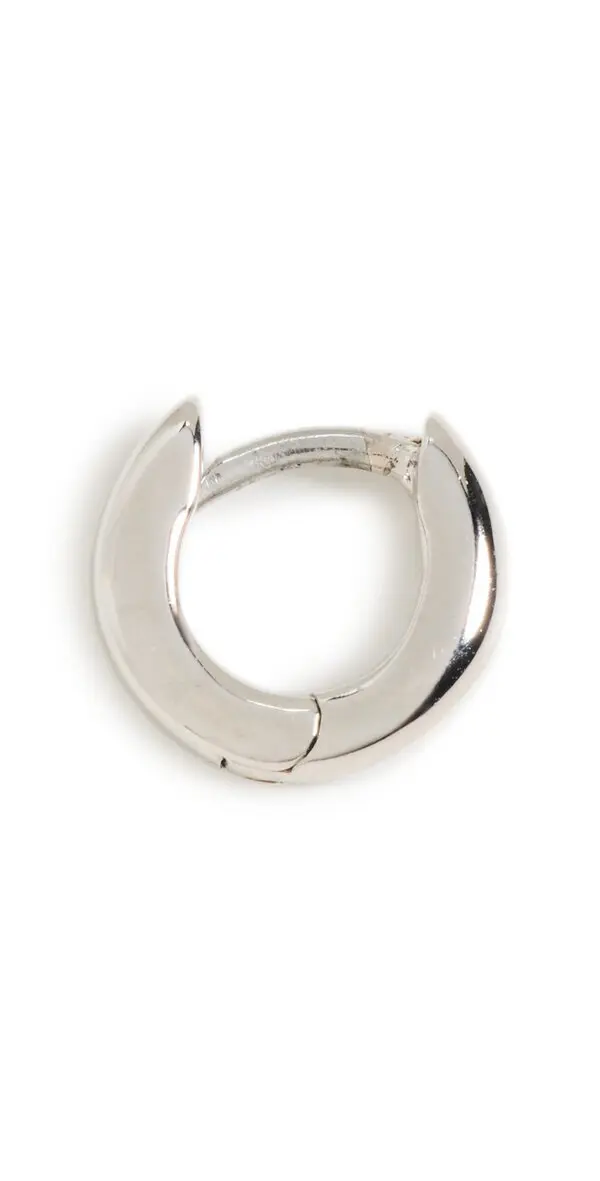 Gorjana Lou Charm Huggie - Silver